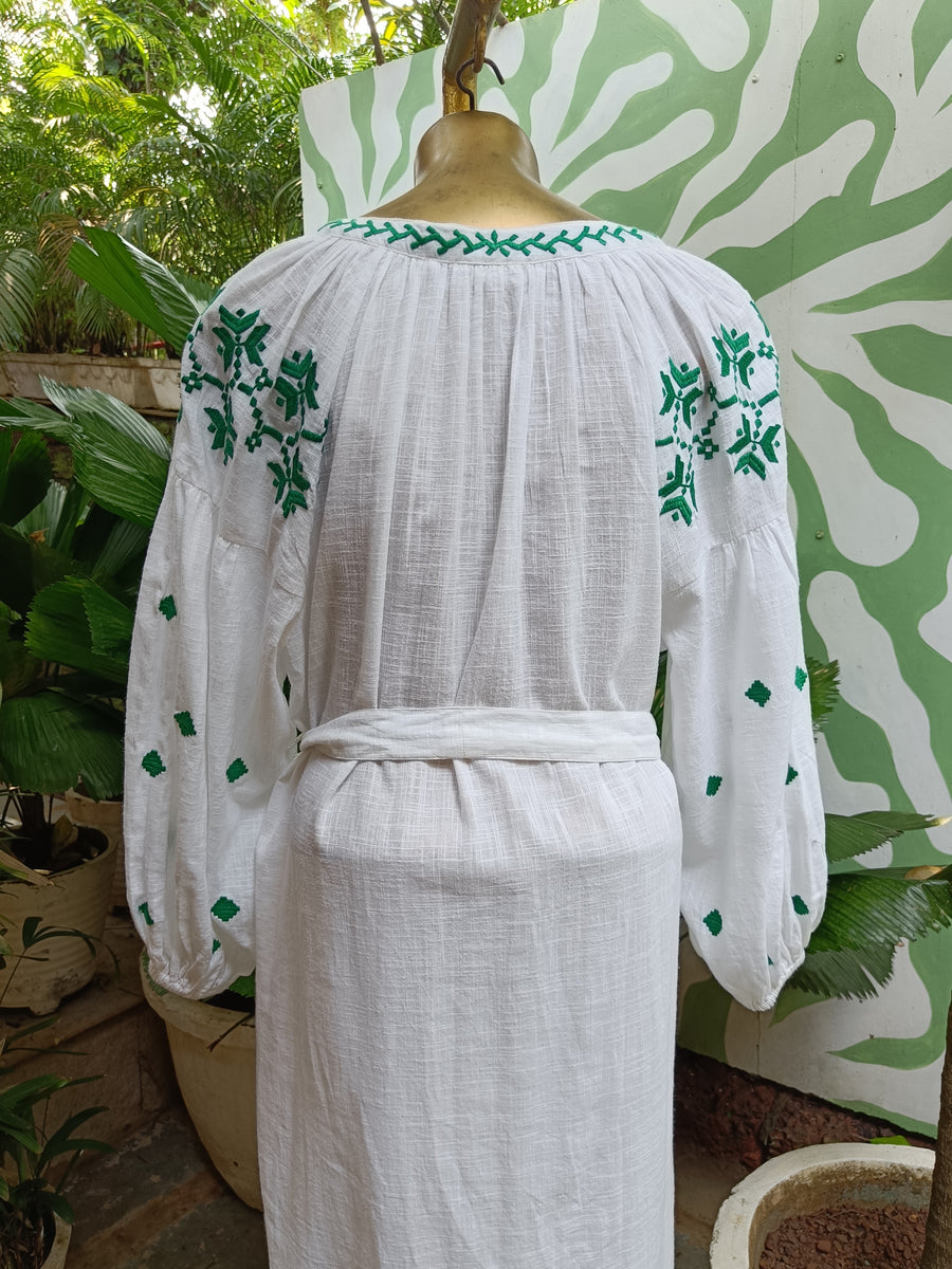 Coptic Dress - Emerald – Rangeela Goa