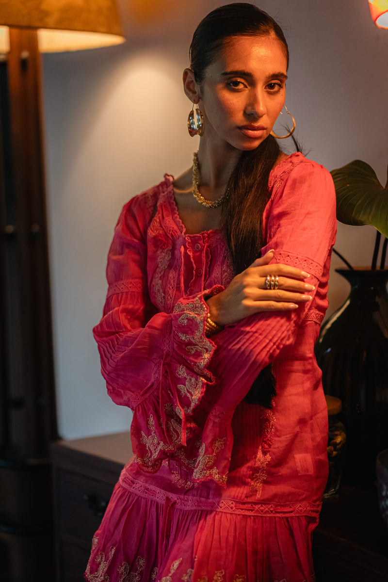 Diamond Dress - Fuchsia – Rangeela Goa