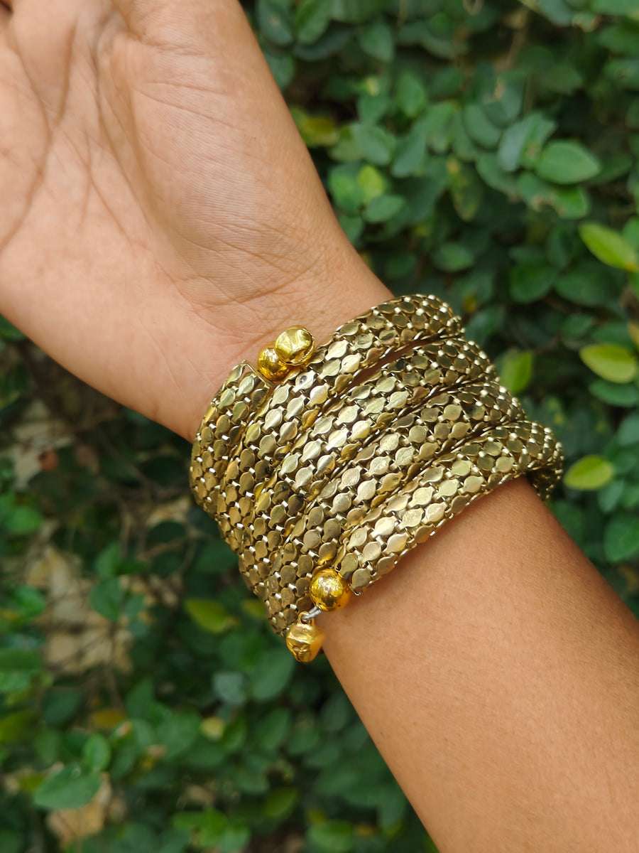 Serpent Bracelet - Gold – Rangeela Goa