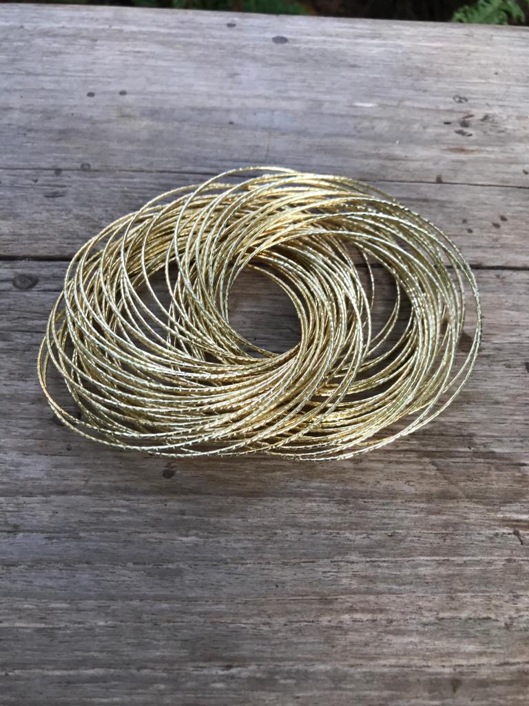 Golden Multistring Bangle – Rangeela Goa